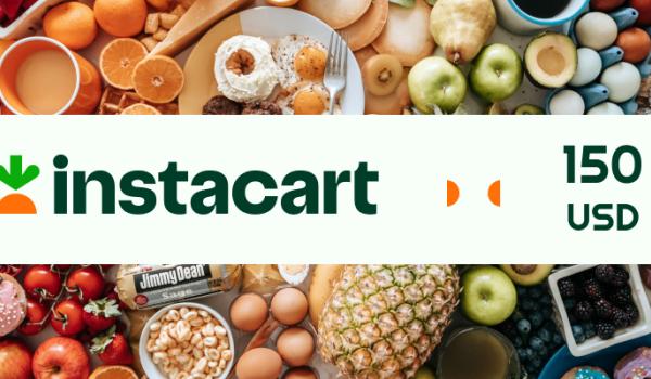在wyrel.com购买便宜的💲 Instacart Gift Card 150 USD