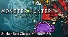 Buy Cheap💲 Monster Hunter World Sticker Set Classic Monsters Set (PC ...